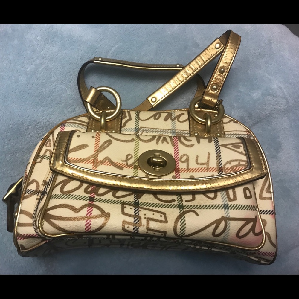 Authentic Coach Small Purse Gold - Gem